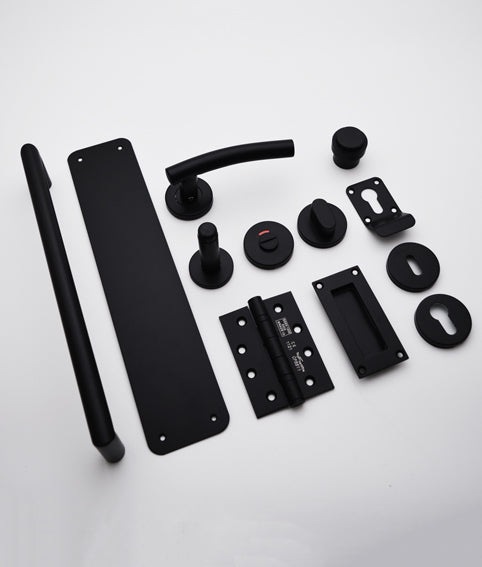 The Matt Black Suite - Door & Window Hardware — A&H Brass