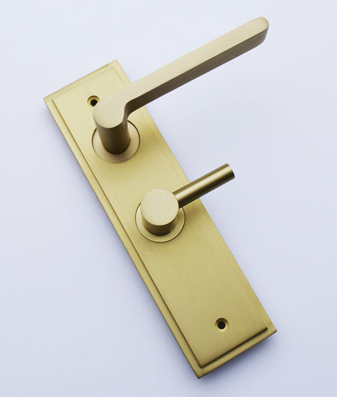 Bjorn Linear Lever Lock on Stepped Plate I A&H Brass