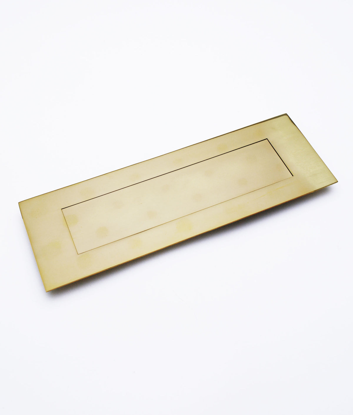 Flush Metal Letter Plate | Brass Letterbox Plate | A&H Brass