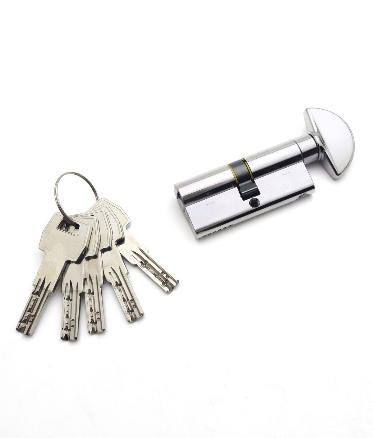 Euro Profile Cylinder, Key/Turn, 15 Pin High Security c/w 5 Keys | A&H ...