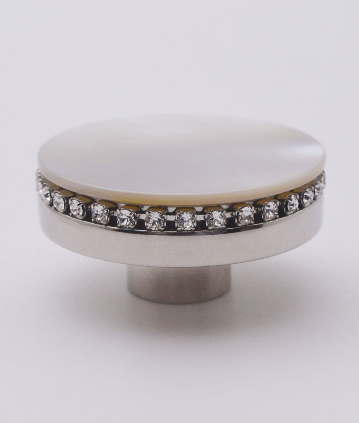 Swarovski Real Mother of Pearl Cupboard Knob| A&H Brass