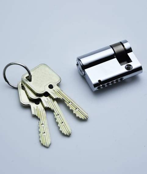 Euro Profile Half Cylinder, Restricted 10 Pin, Keyed to Differ — A&H Brass