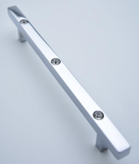 'T' Bar Square Swarovski Cupboard Pull — A&H Brass