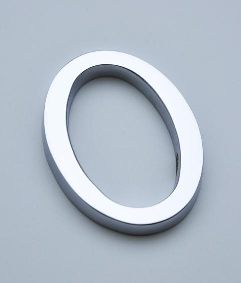 The elegant Victorian door number 0, is a 50mm high pin fix numeral ...