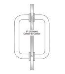 Ribbed Pull Handle (Back to Back) — A&H Brass
