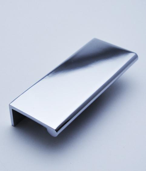 Rounded Edge Pull Handle To Suit 44mm Doors — A&H Brass