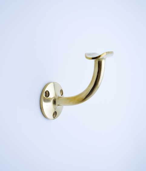 Curved Handrail Wall Bracket — A&H Brass
