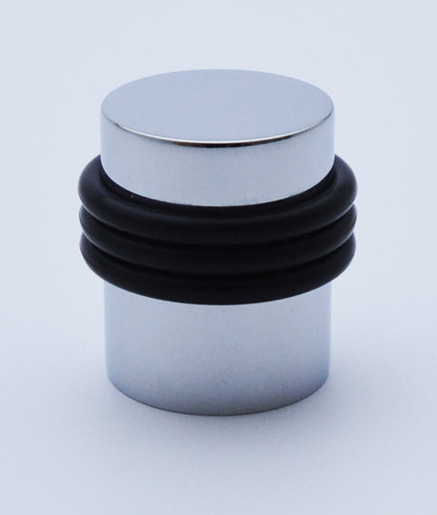 Ringed Cylinder Floor Door Stop — A&H Brass
