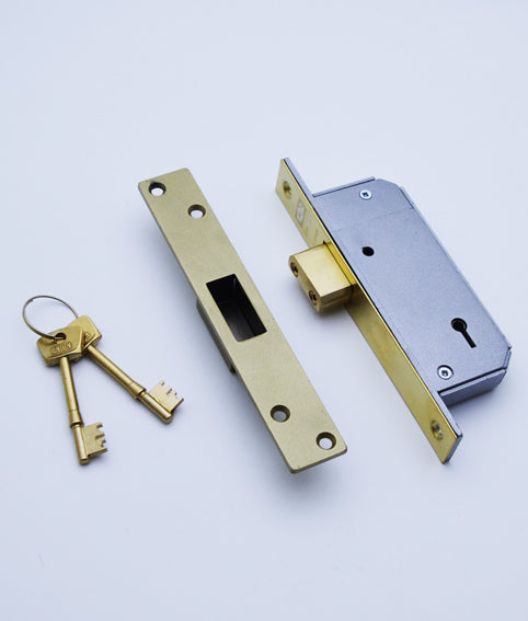 Fortress Narrow Style 5 Lever Deadlock — A&H Brass