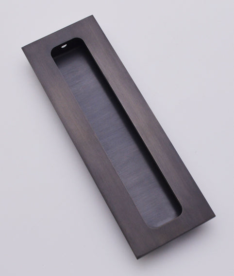 Plain Edge Double Lipped Flush Sliding Door Pull — A&H Brass