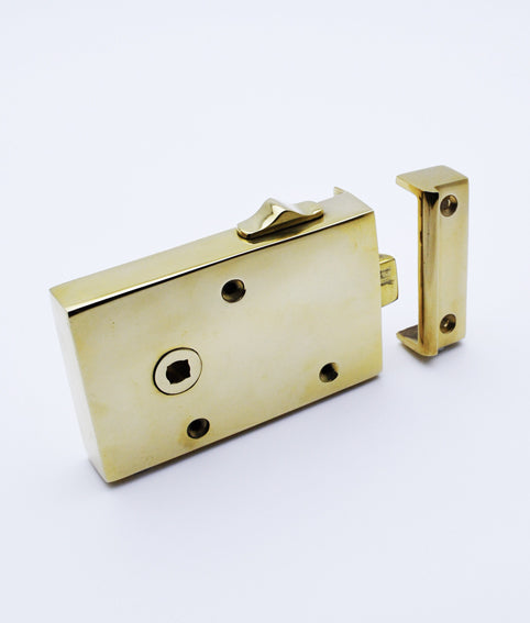 Box Rim Bathroom Locking Latch | A&H Brass