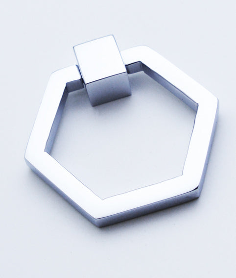 Oban Hex Drop Ring Pull — A&H Brass