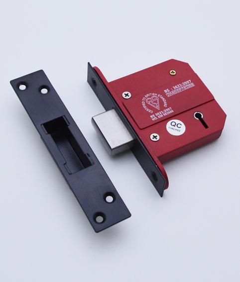 Matt Black 5 Lever BS3621 Mortice Deadlock — A&H Brass