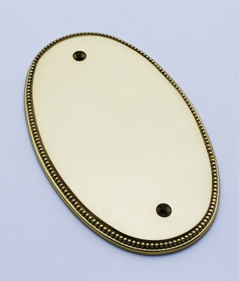 Ritz Oval Engraving Name/Number Plate | A&H Brass