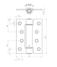 Single Action Spring Hinge — A&H Brass