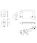 Express Medium Duty Tubular Dead Lock — A&H Brass
